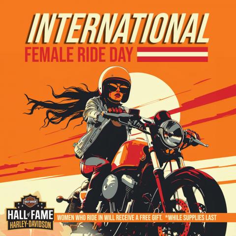International Female Ride Day - Dealer Event | Hall of Fame Chapter ...